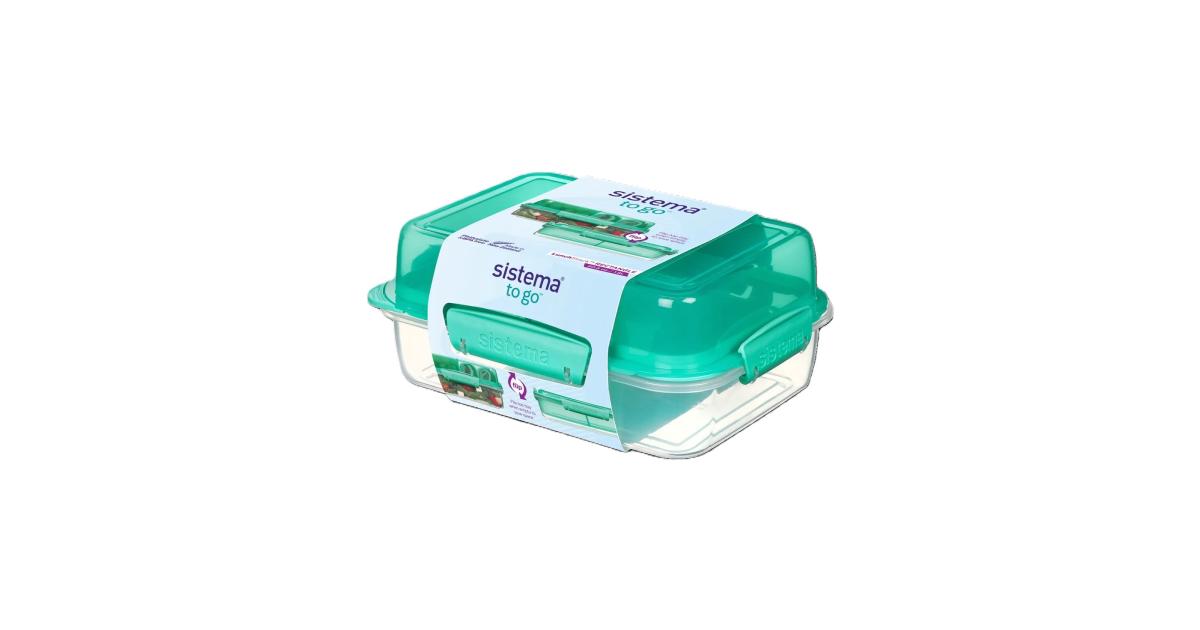 Sistema 1.8L Lunch Stack To Go Rectangle | SIS/21710 | Mkateb.com