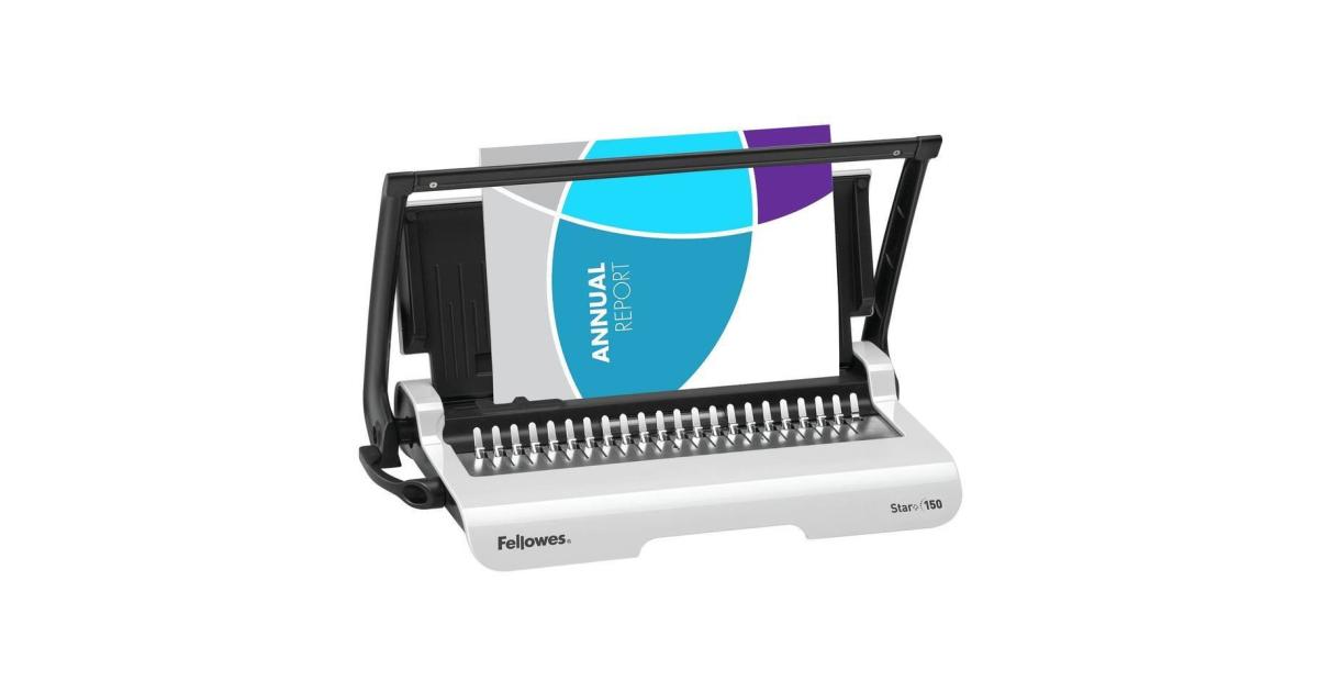 Fellowes Star 150 A4 Manual Comb Binder Machine | 150BM | Mkateb.com