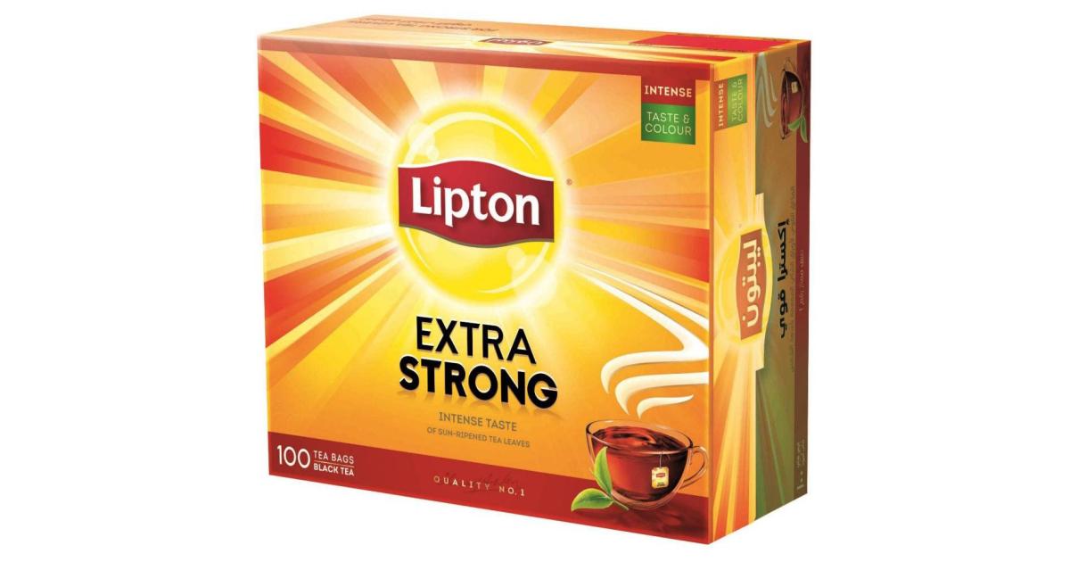 Lipton Extra Strong Tea Pack Of 100 | Lipton | Mkateb.com