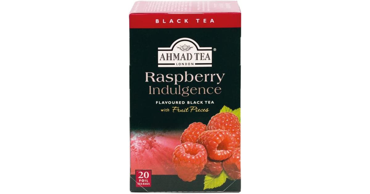 Ahmad Tea Raspberry Indulgence Fruit, Pack of 20 | AhmadTea | Mkateb.com
