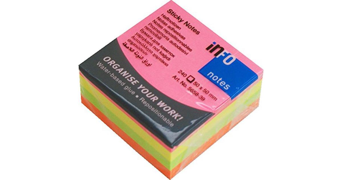 Info Sticky Notes Colored 2*2 240 sheets | 565839 | Mkateb.com