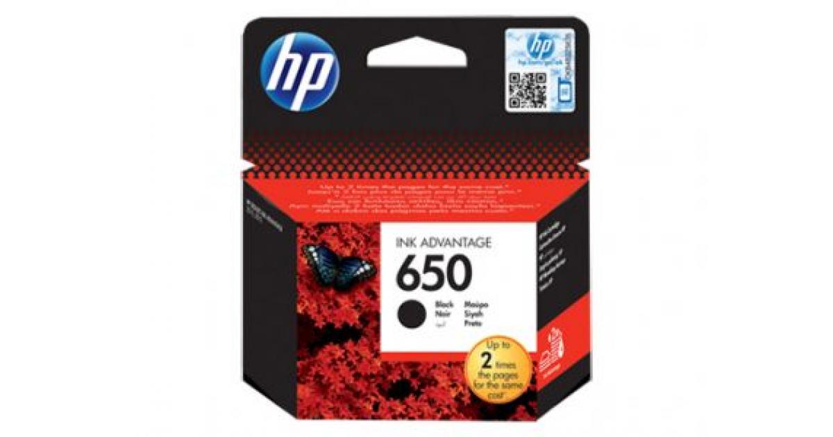 HP 650 Black Original Ink Advantage Cartridge | HP-650 | Mkateb.com