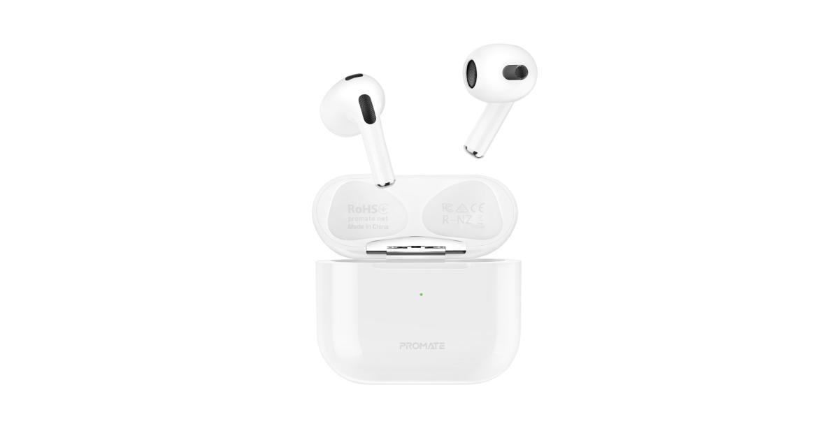 Promate FreePods-2 True Wireless Earbuds In-Ear, 25H Playback Time ...