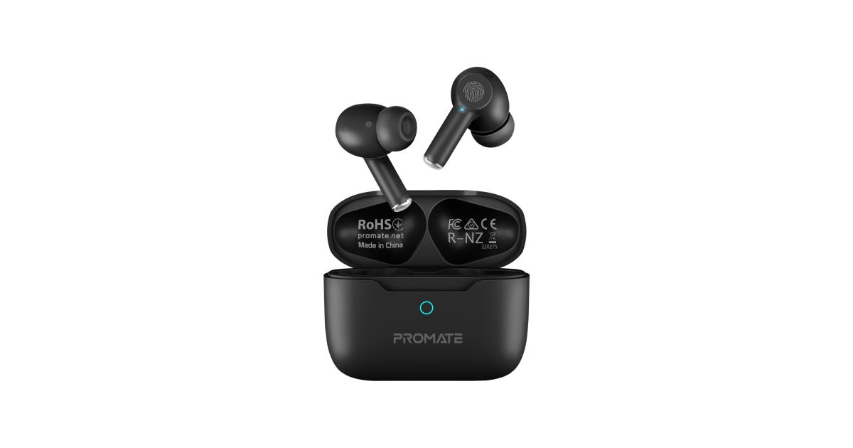 Promate ProPods True Wireless Earphones, in-Ear Active Noise Cancelling ...