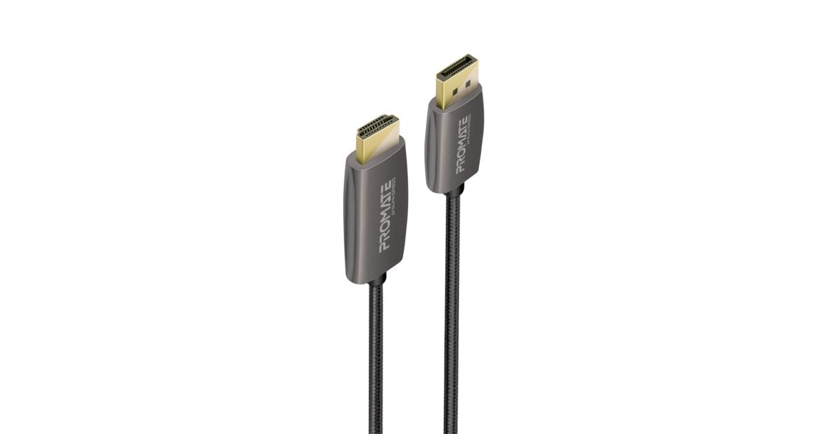 Promate ProLink-DP200 DP to HDMI Cable, Ultra-HD 4K@60Hz DisplayPort to ...