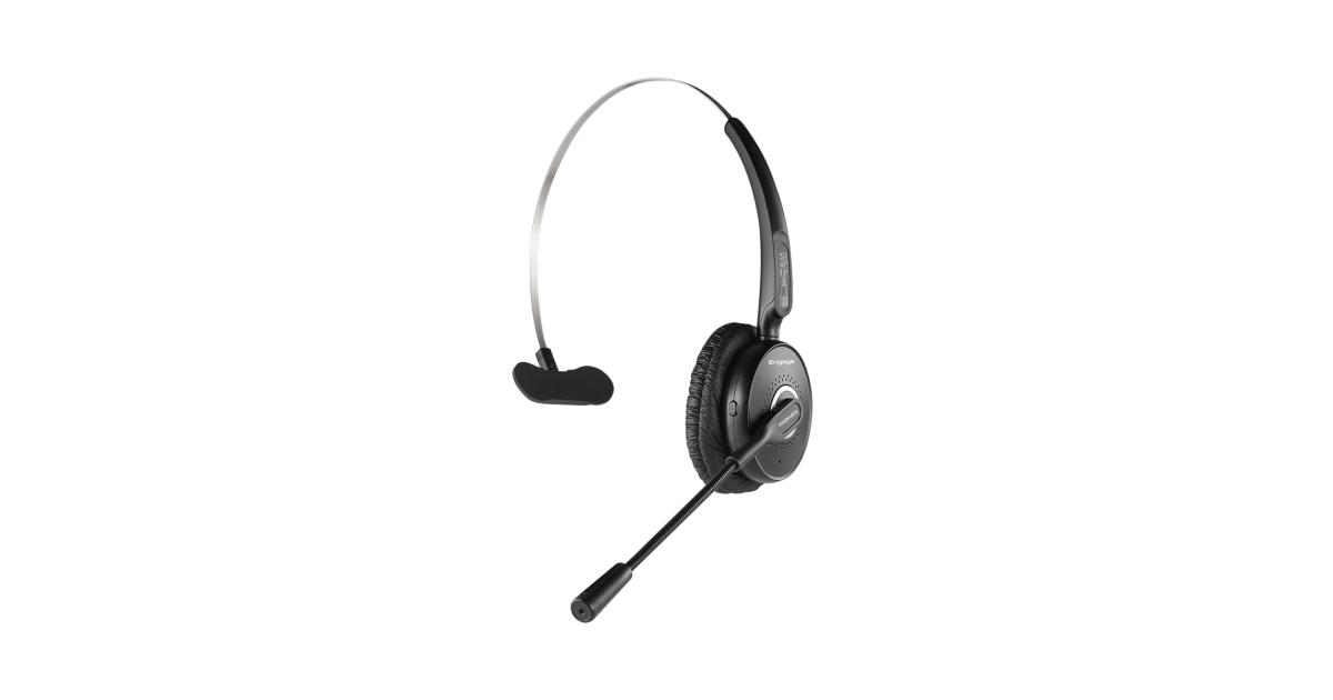 Promate Engage Wireless Mono Headset, with Noise Cancelling Mic, HD ...