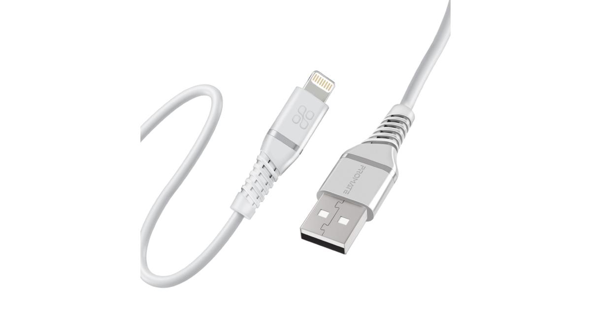 Promate PowerLine-Ai120 USB-A to Lightning Cable,Apple MFi Certified ...