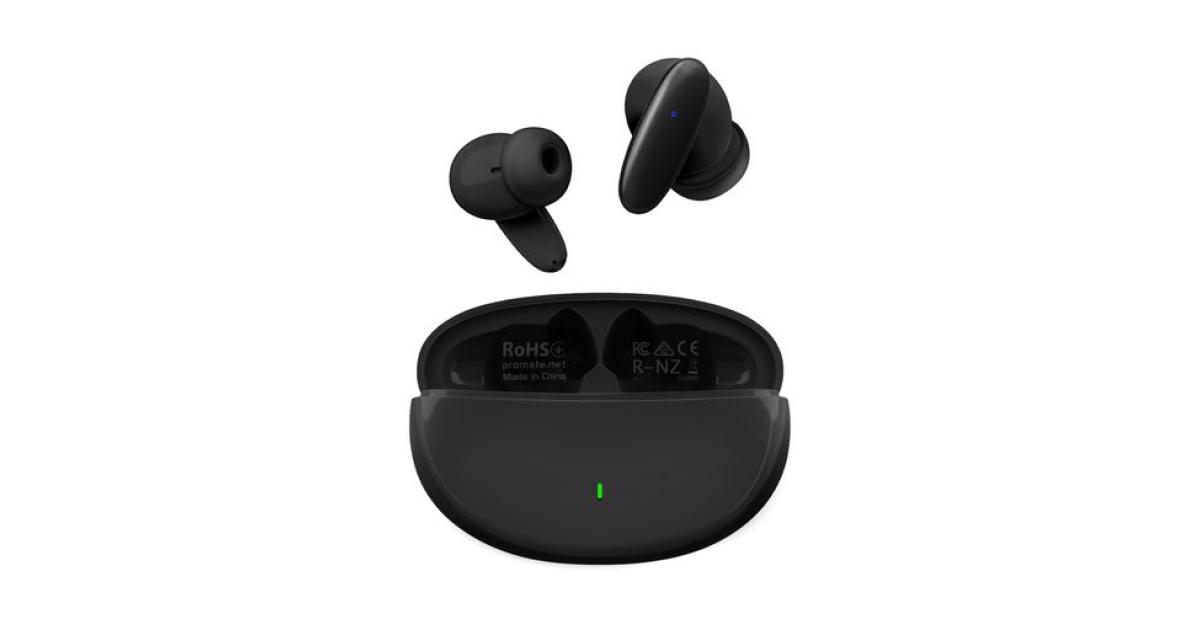 Promate Lush Wireless Earbuds In-Ear, IPX5 Water Resistance ...