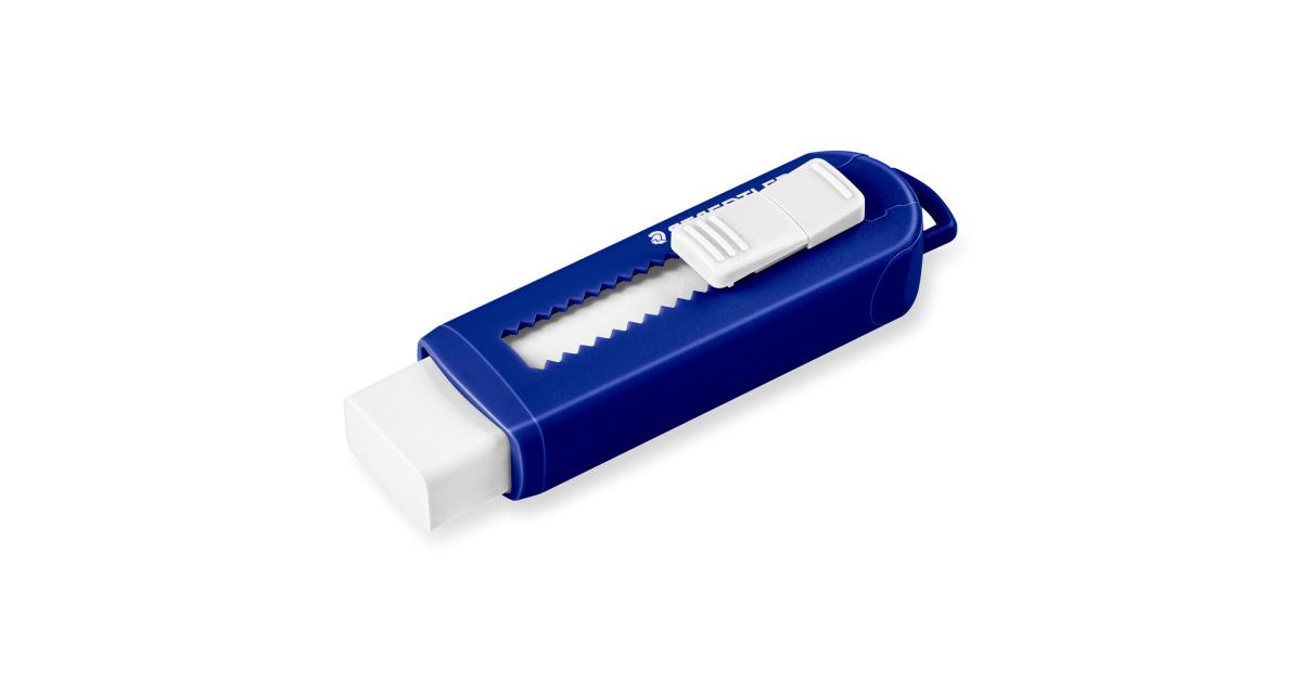 Staedtler Eraser with sliding plastic sleeve White | 525 ps1 | Mkateb.com