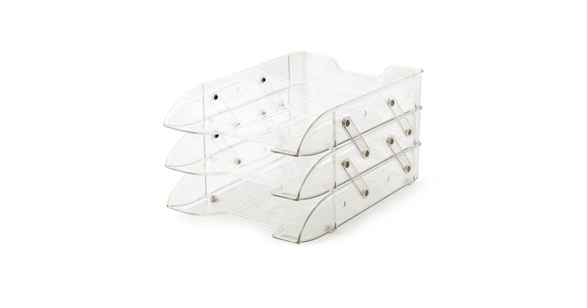 Plastic Paper Trays 3-Tier High Quality | 1803 | Mkateb.com