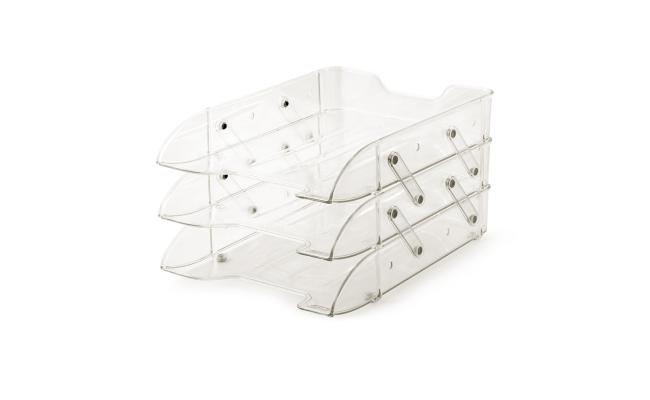Plastic Paper Trays 3-Tier High Quality | 1803 | Mkateb.com