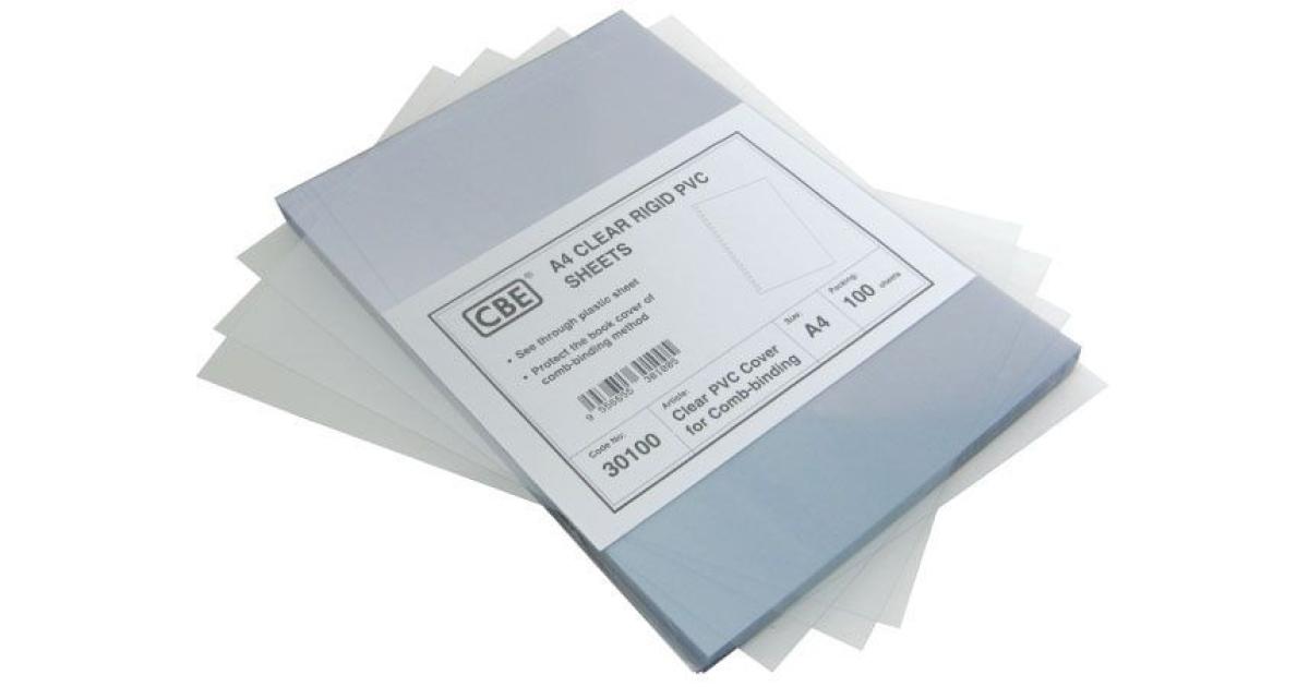 Clear Plastic Cover Sheet For Spiral Filing | 3862 | Mkateb.com