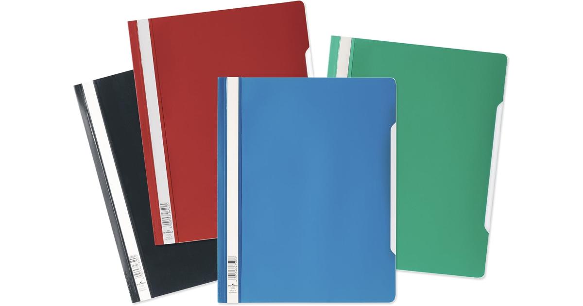 Transparent File Folders, Pack of 12 | 3928 | Mkateb.com