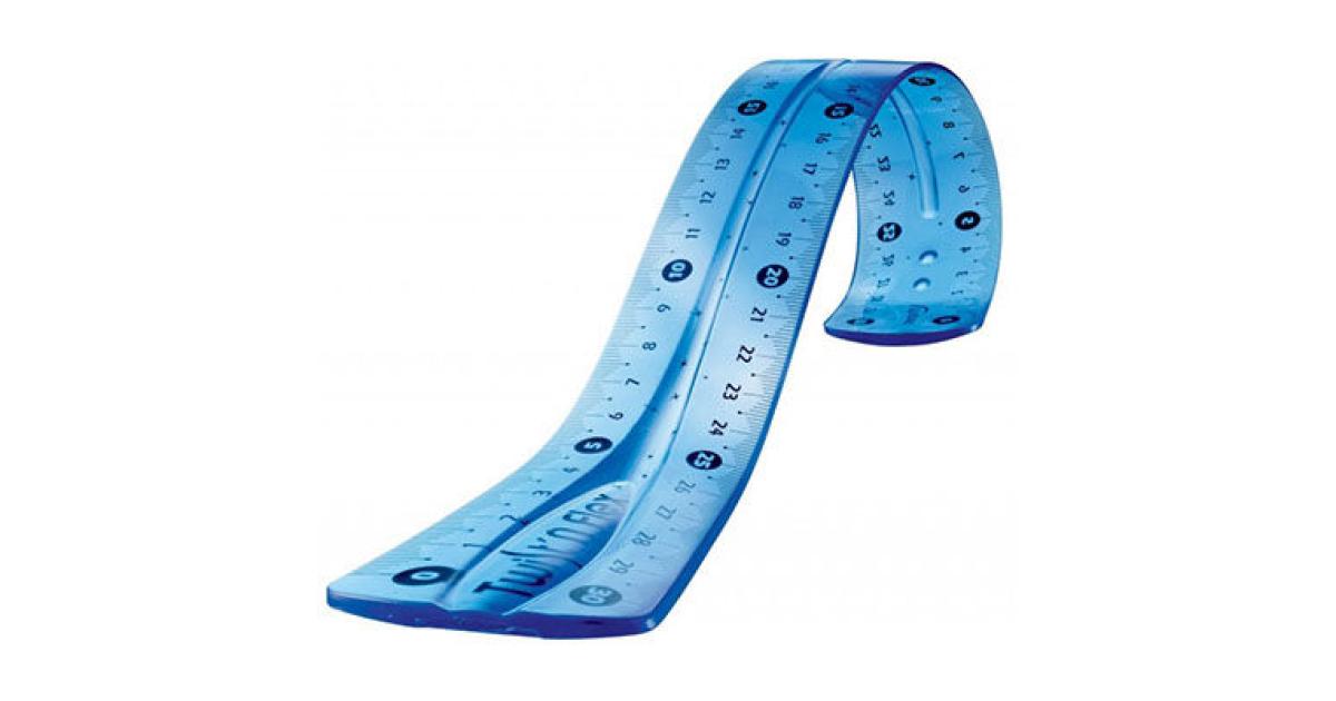 Flexible Silicone Ruler 30cm | 353S | Mkateb.com