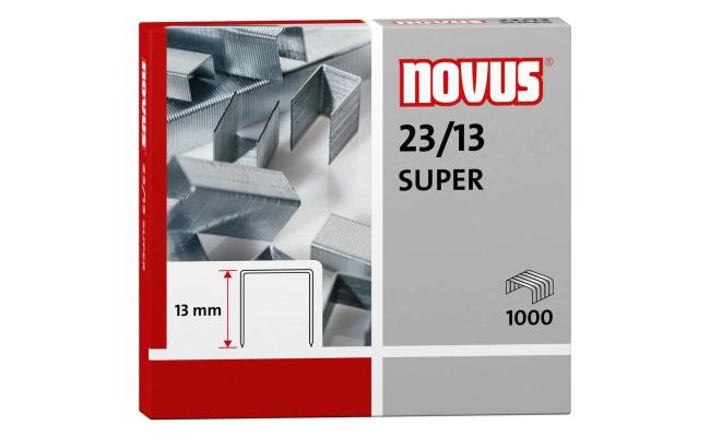 Novus 23/13 Super Staples - Pack of 1000 | novus-23/13 | Mkateb.com
